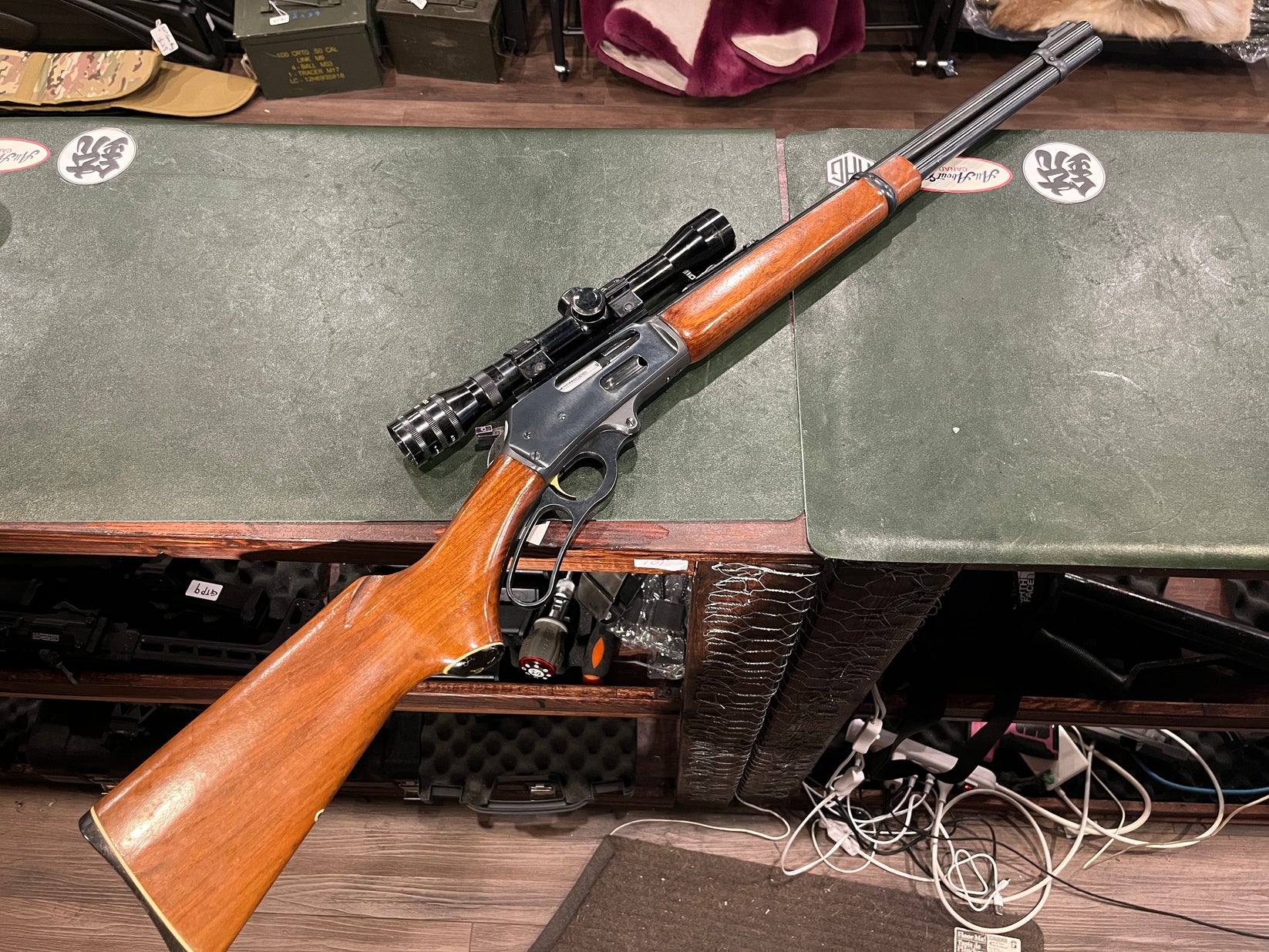 Marlin Model 336 Lever-Action Rifle .30-30 Win with Universal 4x32 Sco ...