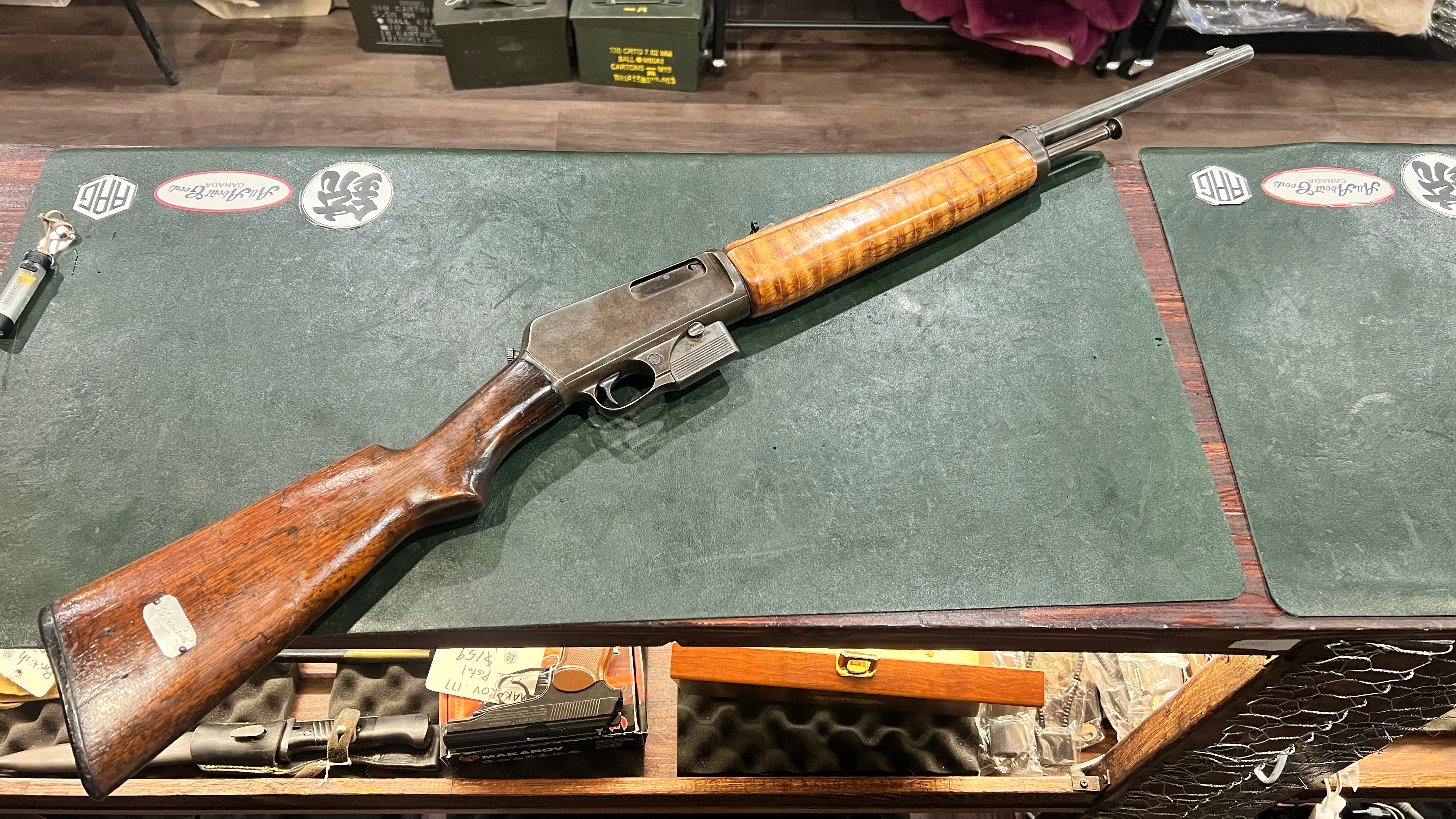 Winchester Model 1907 First-Batch Early Production with Silver Name Pl ...